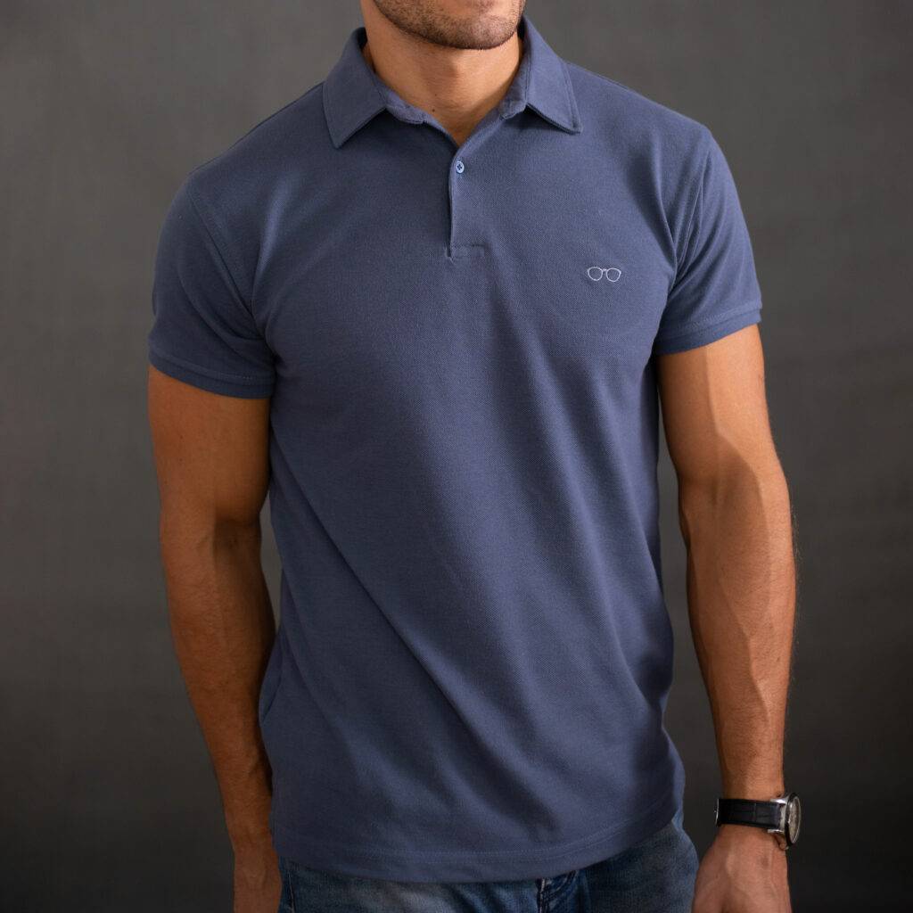 Blue Polo - monochromeshop